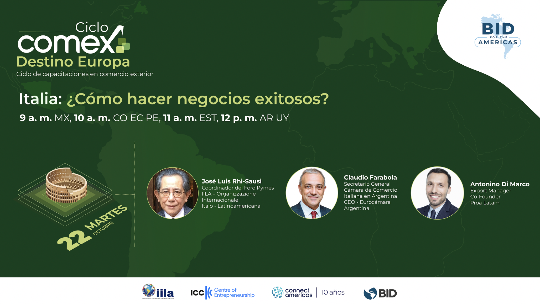 Ciclo Comex: Destino Europa | Día 2: Exporta a Italia | ConnectAmericas